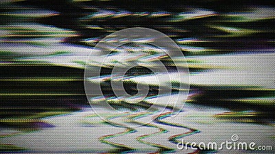 Transforming Screen Noise Vhs Computer Error Imitation, Neon Sci-fi ...