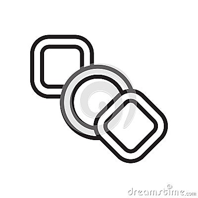 Transition Icon Vector Sign And Symbol Isolated On White Background ...