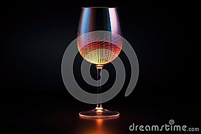 Translucent Glass On A Dark Background, Gradient Transition Of The ...