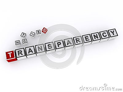 Transparency Word Block On White Stock Image | CartoonDealer.com #298291753