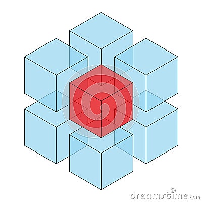 Transparent Cube Stock Photos - Image: 12420163