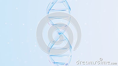 Transparent Glass DNA Structure, 3d Rendering Stock Video - Video of ...