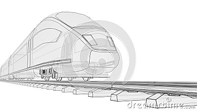 Transparent High-speed Train of the Future. Seamless Loop 4k Animation ...