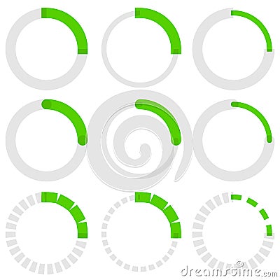 Transparent Progress Indicators. Preloaders, Phase, Step Indicat Vector ...