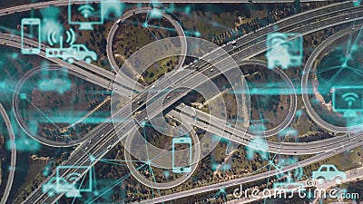 Transportation and Technology Concept. Intelligent Transport Systems ...