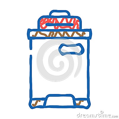 Trash Compactor Icon Doodle Illustration Cartoon Vector | CartoonDealer ...