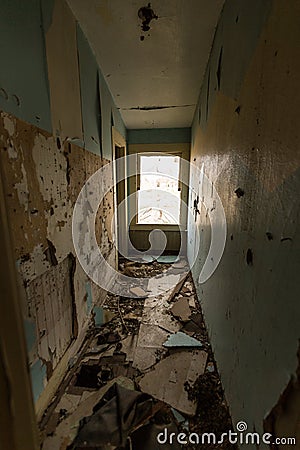 Trashed Hallway Of A House Royalty-Free Stock Image | CartoonDealer.com ...