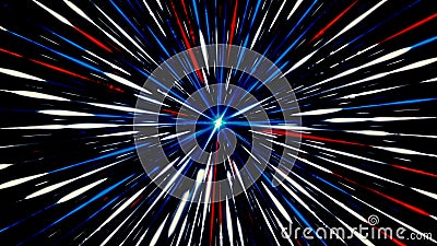 Travelling Through Black Space, Colorful Starfield, Seamless Loop ...