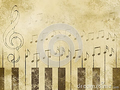 Treble clef stock illustration. Illustration of piano - 44282387