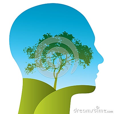 Tree In Head Royalty Free Stock Photos - Image: 10136698