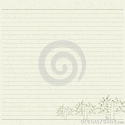 Tree Letter Paper Vector Illustration | CartoonDealer.com #64024828