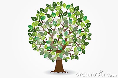 Tree Symbol Of Life Logo Vector Image Design | CartoonDealer.com #224466308