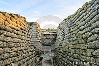 The Trenches And Craters On Battlefield Of Vimy Ridge. Royalty-Free ...