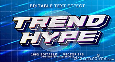 Trend Hype Vector Text Effect With Modern Style Design | CartoonDealer ...