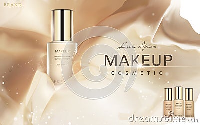 Trendy Foundation Ads Vector Illustration | CartoonDealer.com #103906726