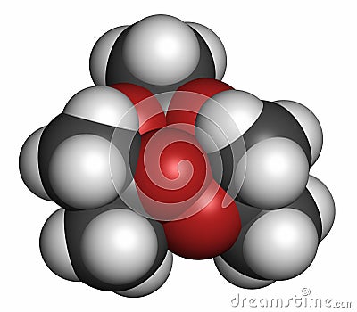 Triacetone Triperoxide (TATP, Acetone Peroxide) Explosive Molecule. 3D ...