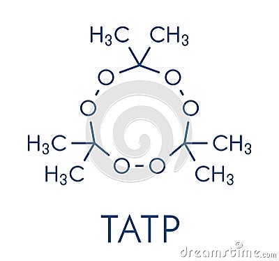 Triacetone Triperoxide TATP, Acetone Peroxide Explosive Molecule ...