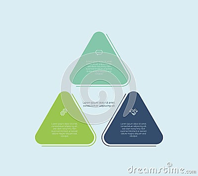 Triangle Diagram. Colorful Vector Design For Workflow Layout, Diagram ...