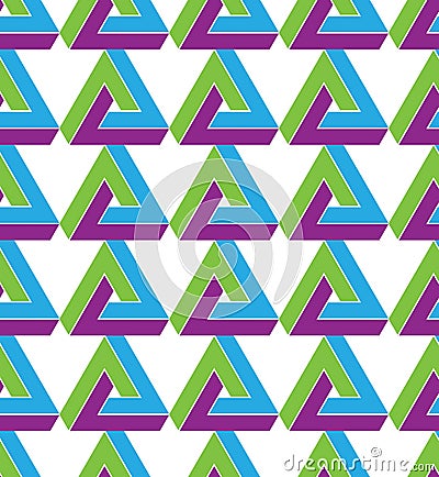 Triangle Inspired Texture Background, Continuous Cartoon Vector ...