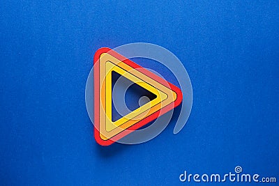 Triangle Play Button Vector Icon. Play And Arrow Sign Logo Elements ...
