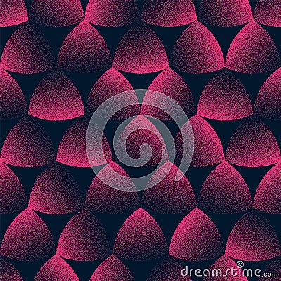 Triangle Scale Seamless Pattern Trend Vector Pink Black Abstract ...