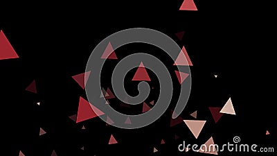 Triangle Springs Up on a Black Background Stock Video - Video of line ...