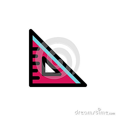 Triangles Ruler Vector Illustration | CartoonDealer.com #200588232