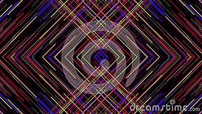 Triangular Pattern of Lines with Interference. Animation Stock Footage ...