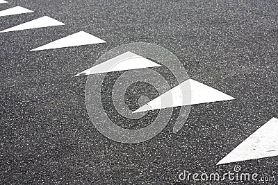 Triangular Road Markings Stock Image - Image: 9915591