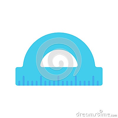 Triangular Ruler Child Ruler For Learning In School Cartoon Vector ...