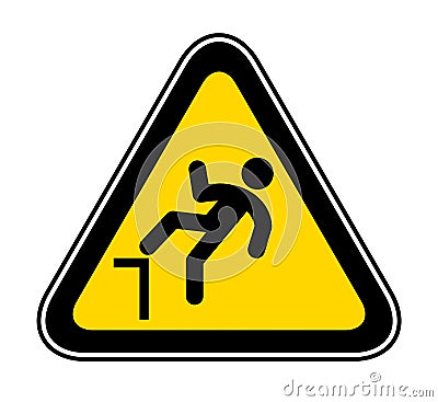 Triangular Warning Hazard Symbol Vector Illustration | CartoonDealer ...