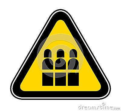 Triangular Warning Hazard Symbol Vector Illustration | CartoonDealer ...