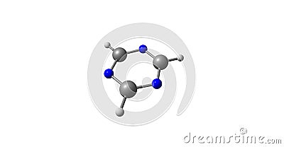 Triazine Molecular Structure Isolated On White Stock Illustration ...