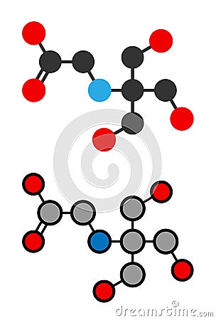 Tricine Buffering Agent Molecule Vector Illustration | CartoonDealer ...