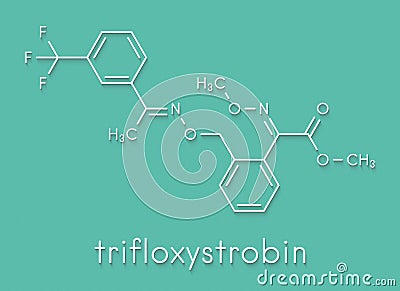 Trifloxystrobin Fungicide Molecule. Skeletal Formula Royalty-Free Stock ...