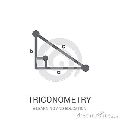 Trigonometry Icon. Trendy Trigonometry Logo Concept On White Background ...