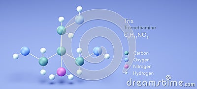 Tris, Molecular Structures, Tromethamine, 3d Model, Structural Chemical ...