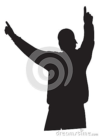 Triumphant Pose Stock Image - Image: 1290551