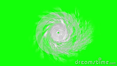 Tropical Cyclone on Green Screen, CG Animation Stock Video - Video of ...