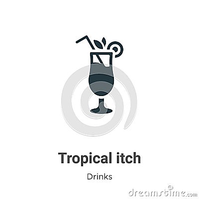 Tropical Itch Vector Icon On White Background. Flat Vector Tropical ...