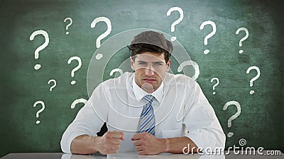 Troubled Businessman Getting Angry Stock Footage - Video of person ...