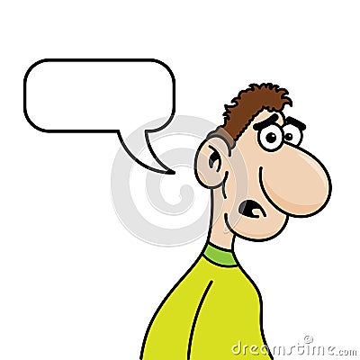 Troubled Cartoon Man Stock Vector - Image: 47396613