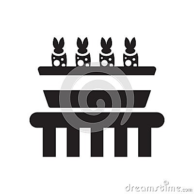 Trough Icon Vector Sign And Symbol Isolated On White Background, Trough ...