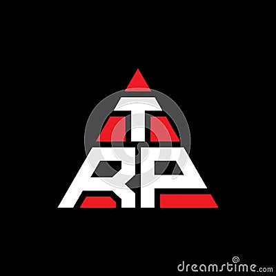 TRP Triangle Letter Logo Design With Triangle Shape. TRP Triangle Logo ...
