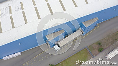 Trucks with Semi-trailers Stand on the Parking Lot of the Logistics ...