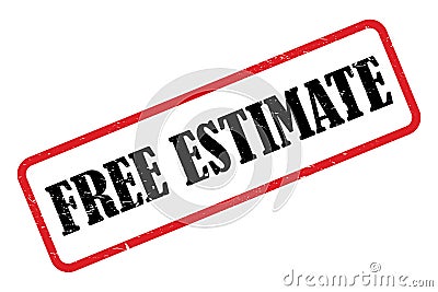 Free Estimate Stamp Stock Photography | CartoonDealer.com #134445752