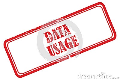 Data Usage Stamp On White Royalty-Free Stock Photo | CartoonDealer.com ...