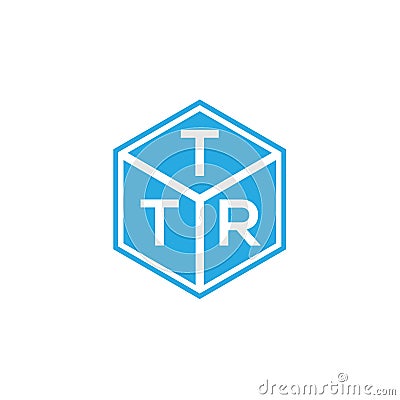 TTR Letter Logo Design On Black Background. TTR Creative Initials ...