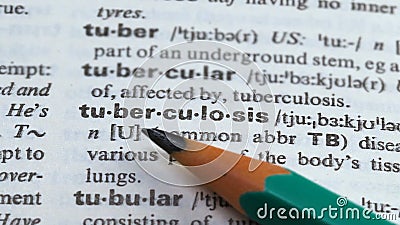 Tuberculosis Word Definition in Dictionary, Severe Disease of Lungs and ...