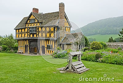 Tudor Manor Gate House Shropshire, England Stock Photography - Image ...